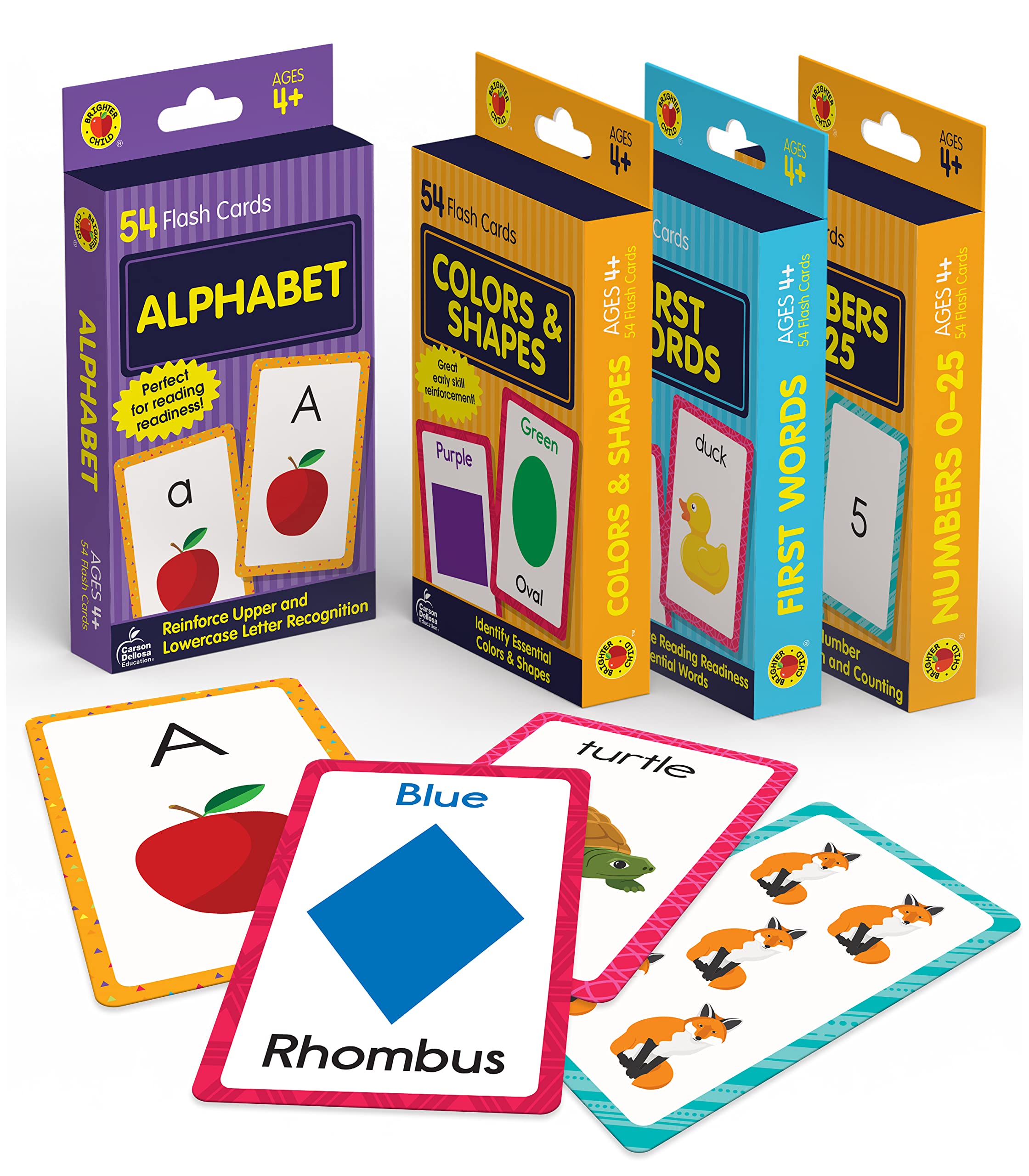 Carson Dellosa Toddler Flash Cards 4 Pack, Alphabet Flash Ca – 2pricetags